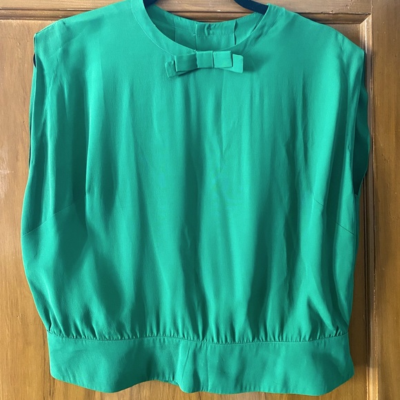 Vintage | Tops | Vintage Kelly Green Crop Top | Poshmark